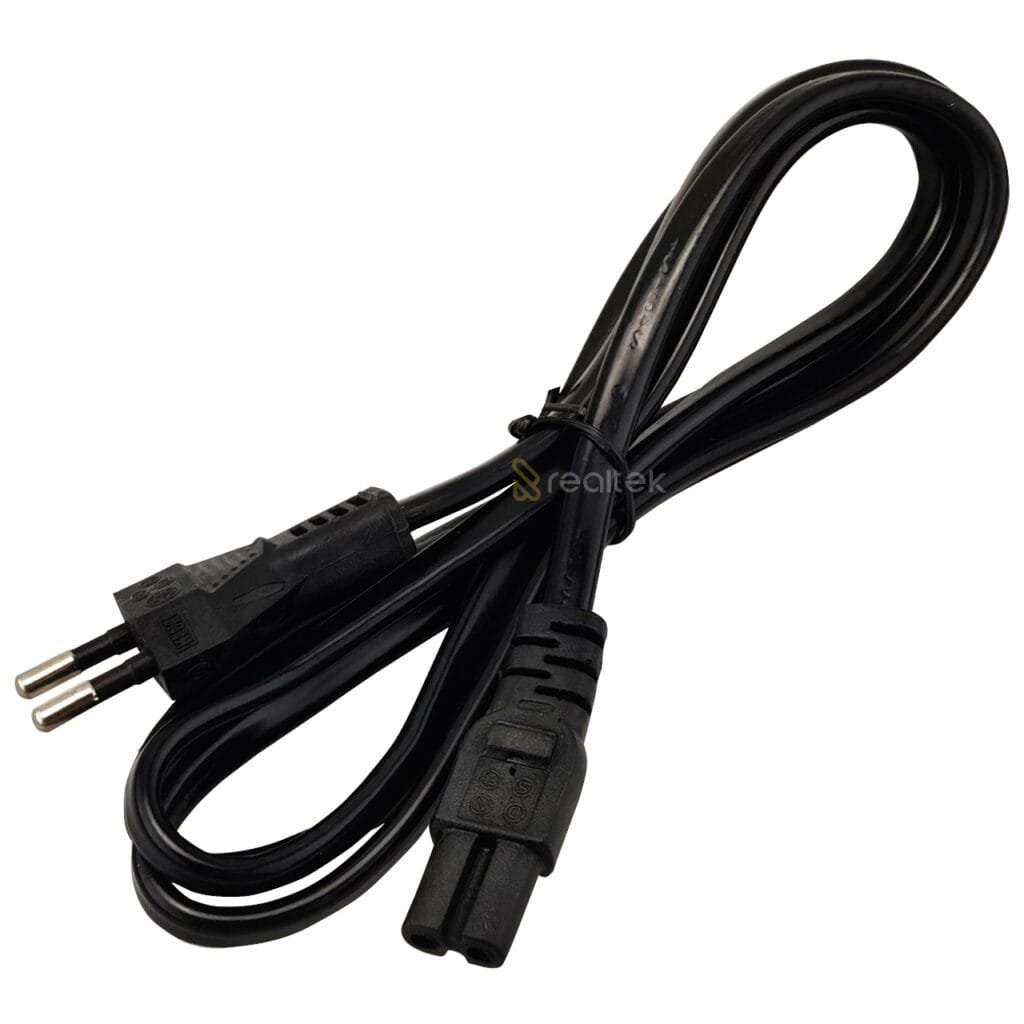 Cabo De Força Bipolar Tipo 8 (IEC C8) – 1.50 Metro - Realtek Brasil